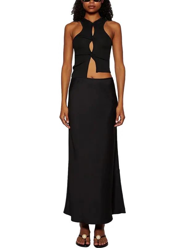 Christopher Esber Open Twist Maxi Dress - Black