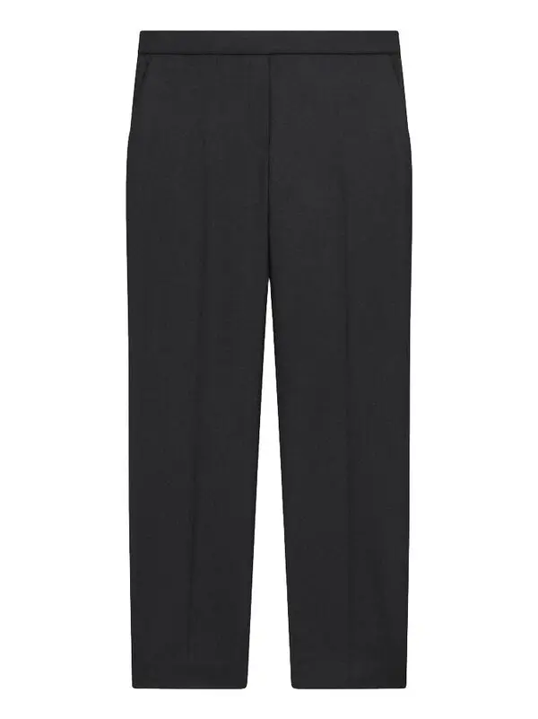 Theory Treeca Wool Crop Trousers - Black
