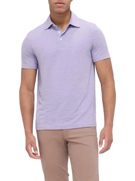 Bugatchi Upf 50+ Polo Shirt - Lilac