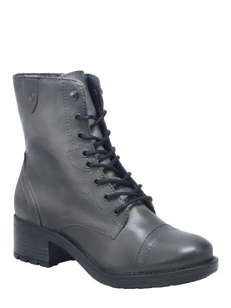 Miz Mooz Calla Lace-up Bootie - Graphite Antique Burnish