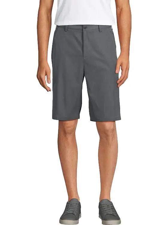LANDS' END Active Chino Shorts - Arctic Gray