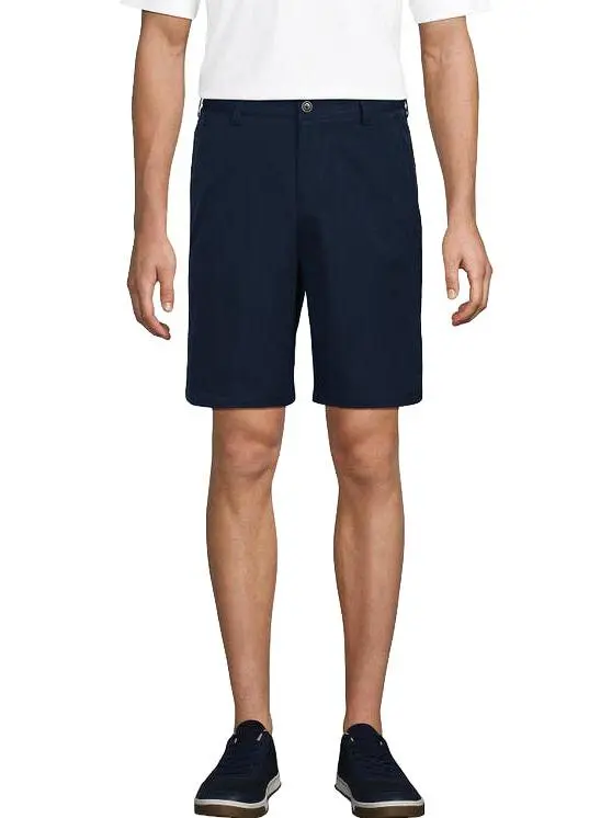 LANDS' END Active Performance 9" Chino Shorts - Classic Navy