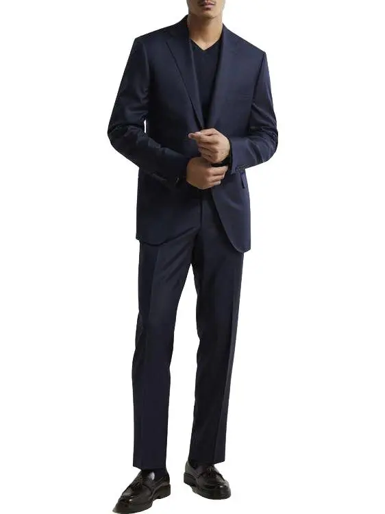 Samuelsohn Ice Wool Serge Suit - Navy