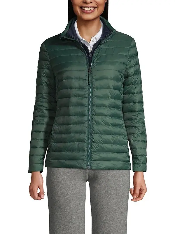 LANDS' END Thermoplume School Uniform Jacket - Evergreen
