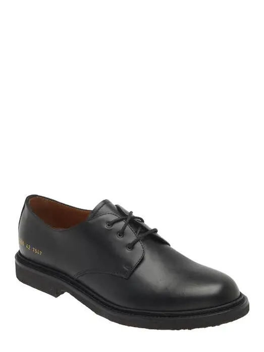 COMMON PROJECTS Officer's Plain Toe Derby - Black