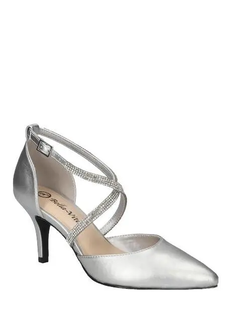 BELLA VITA Zabella Pointed Toe Pump - Silver