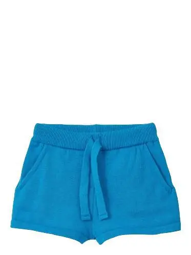 VILD HOUSE OF LITTLE Organic Knit Shorts - Archipelago Blue