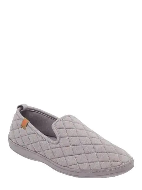 Acorn Lupine Quilted Slippers - Purple