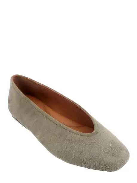 Gentle Souls Willow Woven Flat - Walnut Suede