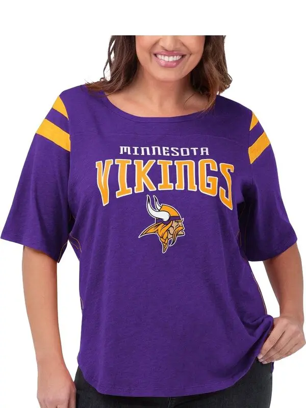 G-III 4HER BY CARL BANKS Minnesota Vikings Linebacker T-shirt - Purple