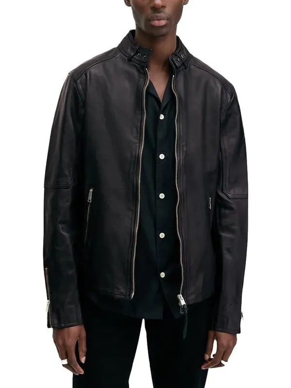ALLSAINTS Cora Leather Jacket - Jet Black
