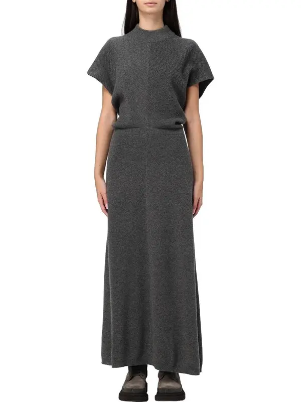 Brunello Cucinelli Ribbed Maxi Dress - Lead