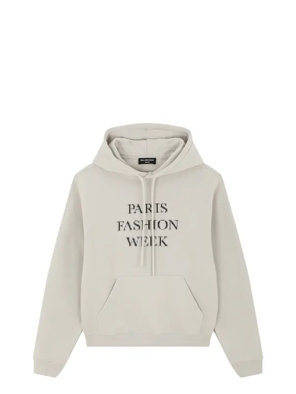 Balenciaga Fashion Week Cropped Hoodie - Grey