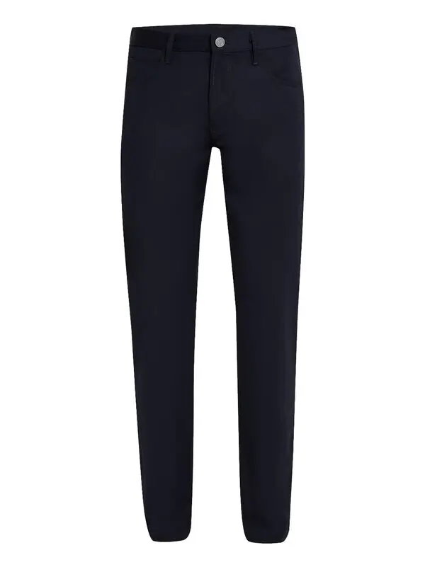 Giorgio Armani Wool 5-pocket Pants - Black