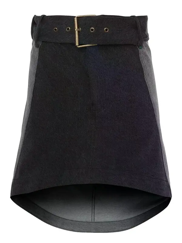 JW Anderson Panelled Mini Skirt - Black