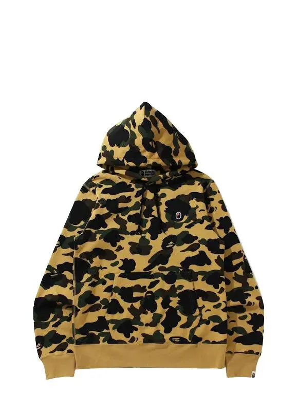 BAPE 1st Camo One Point Pullover Hoodie - Yellow