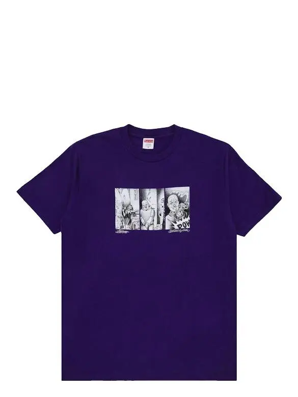 Supreme Mister Cartoon Pow Tee Shirt - Purple