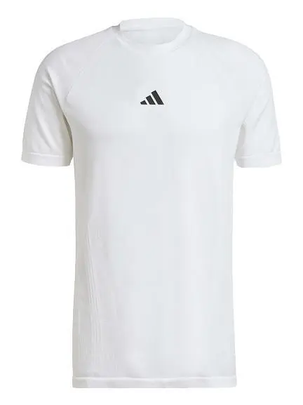 Adidas Tennis Pro Seamless Aeroready Freelift Tee Shirt - White