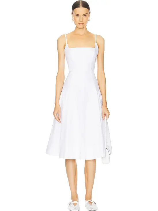 L'academie By Marianna Aymeline Midi Dress - White