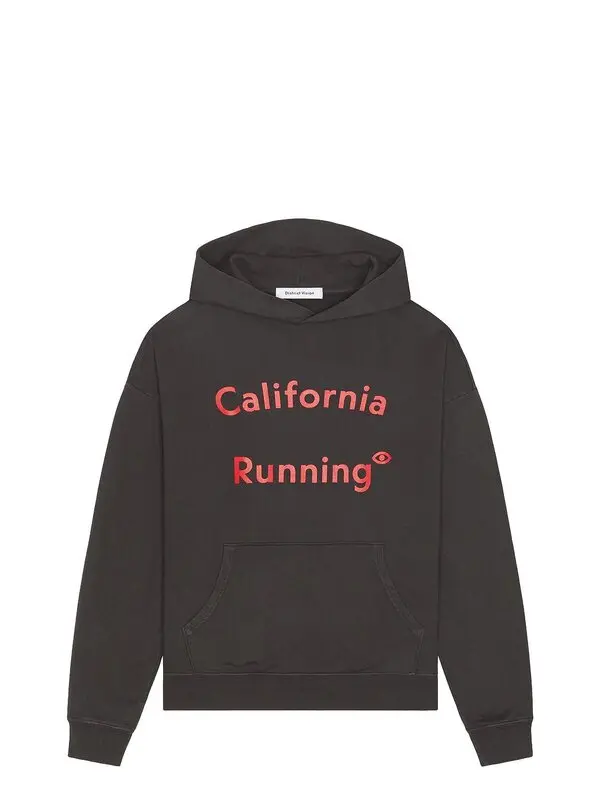 DISTRICT VISION California Cotton Hoodie - California Running Black