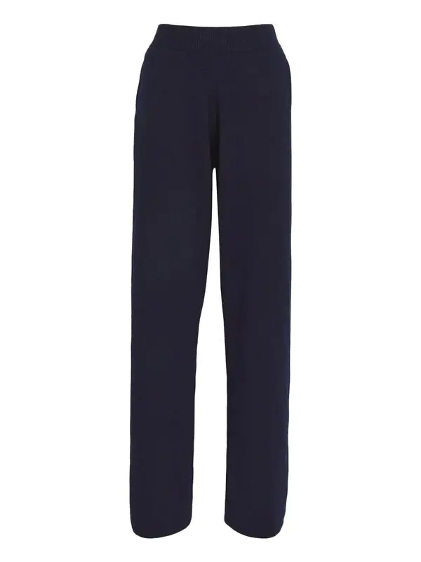 Harrods Cashmere Wide-leg Track Pants - Navy