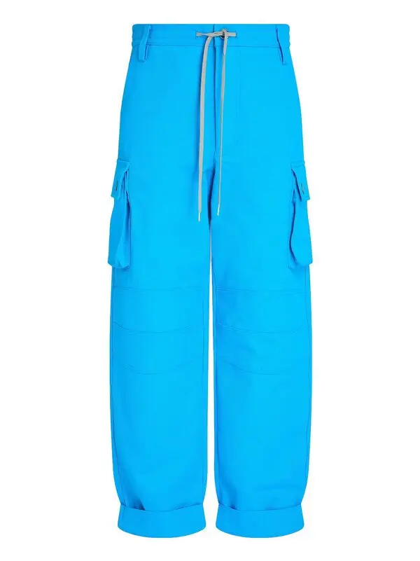Jacquemus Cotton-canvas Cargo Pants - Azure