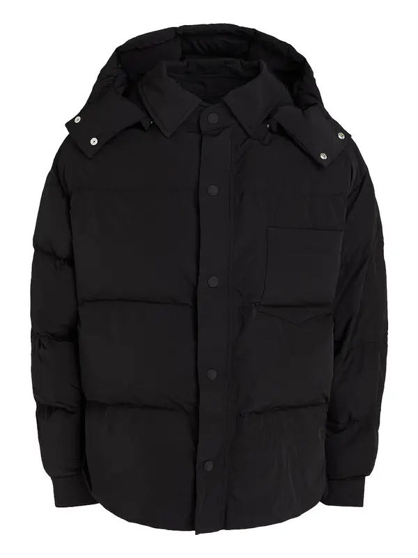 Jacquemus Quilted Shell Hooded Jacket - Black