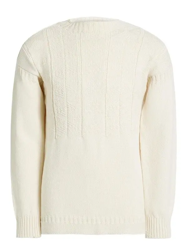 MAISON MARGIELA Pointelle-knit Sweater - Ivory