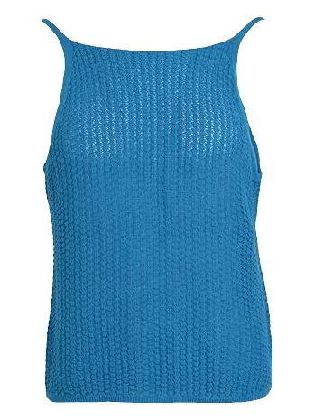 Vero Moda Halterneck Knit Top - Blue