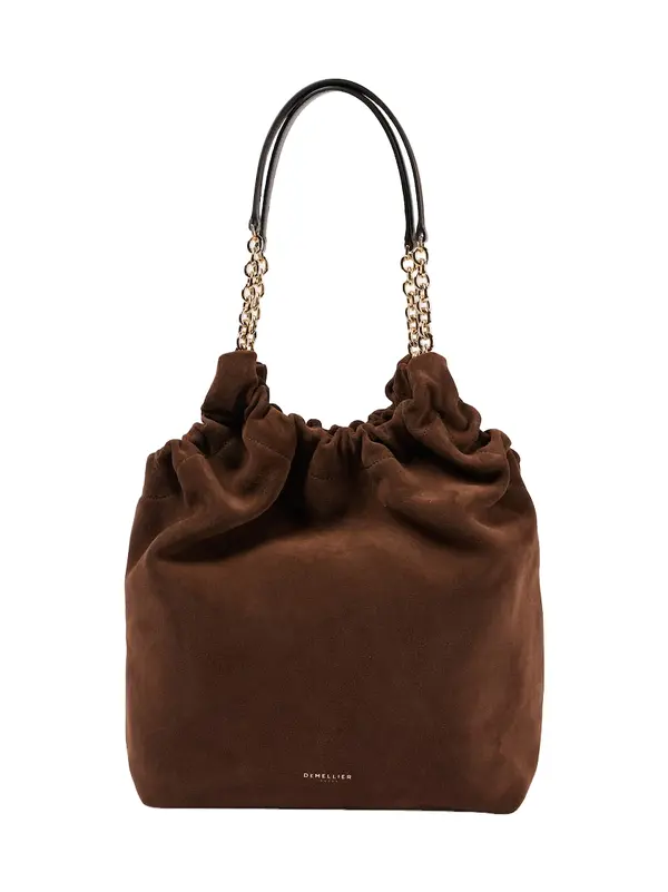 DEMELLIER Miami Suede Shoulder Bag - Brown