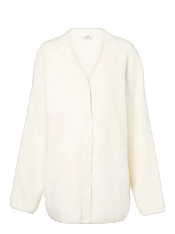 FFORME Cody Wool And Cashmere Cardigan - White