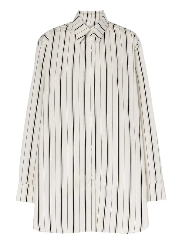 Tove Damita Striped Cotton Shirt - White