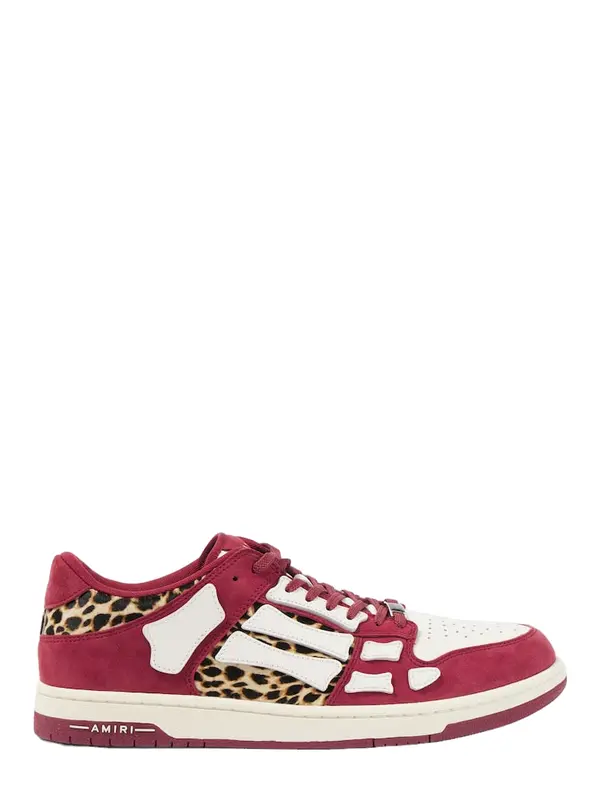 Amiri Leopard Skel Top Low Sneakers - Multicoloured