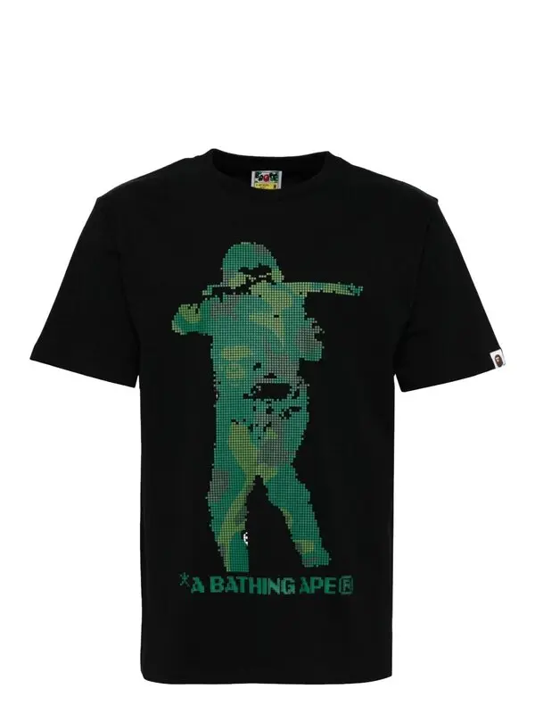 A BATHING APE Logo-printed T-shirt - Black