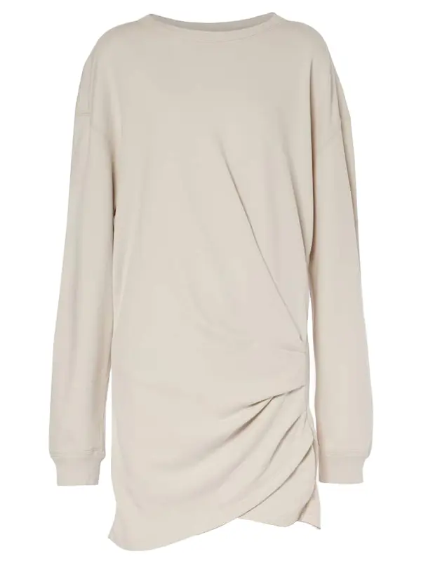 MARANT ETOILE Pipper Draped Mini Dress - Beige