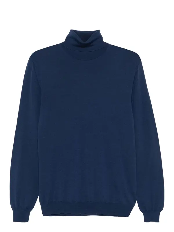 ZANONE Roll-neck Sweater - Blue