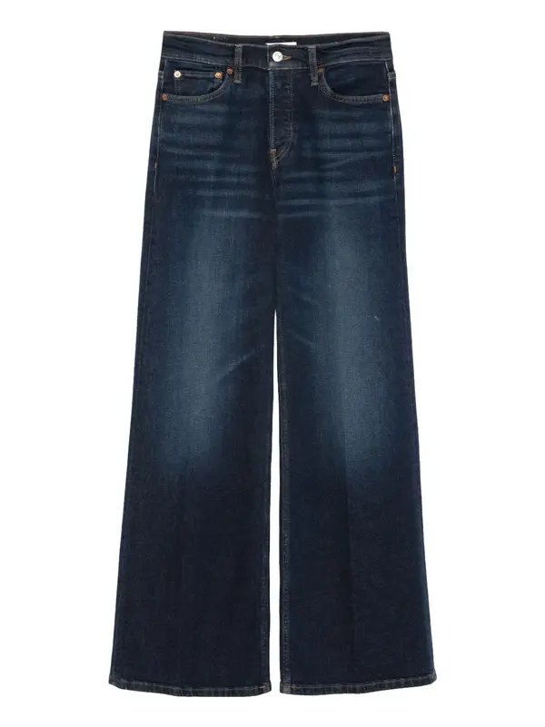 RE/DONE Mid-rise Wide-leg Jeans - Blue