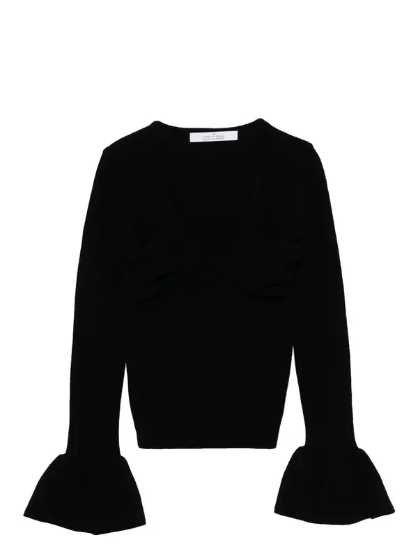Rokh Cross-knitted Sweater - Black