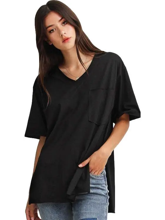 BELLE & BLOOM Brave Soul Oversized T-shirt - Black