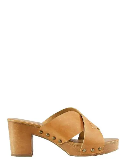 BELLE & BLOOM Midtown Clog Mule - Tan