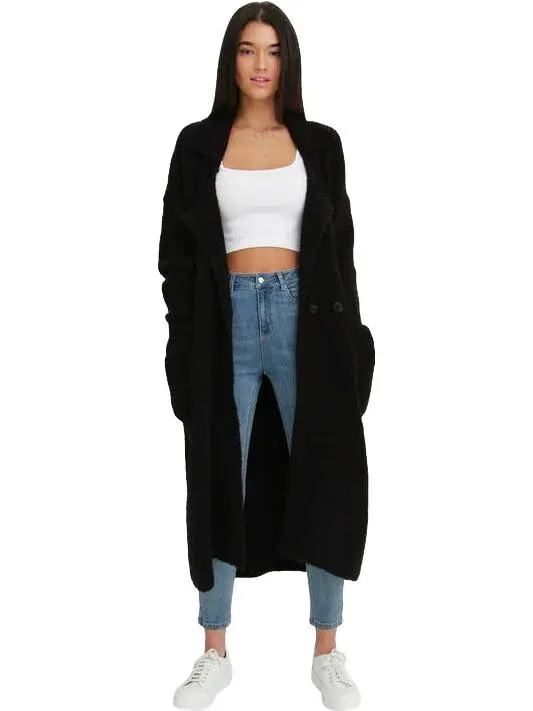 BELLE & BLOOM Born To Run Sweater Coat - Black