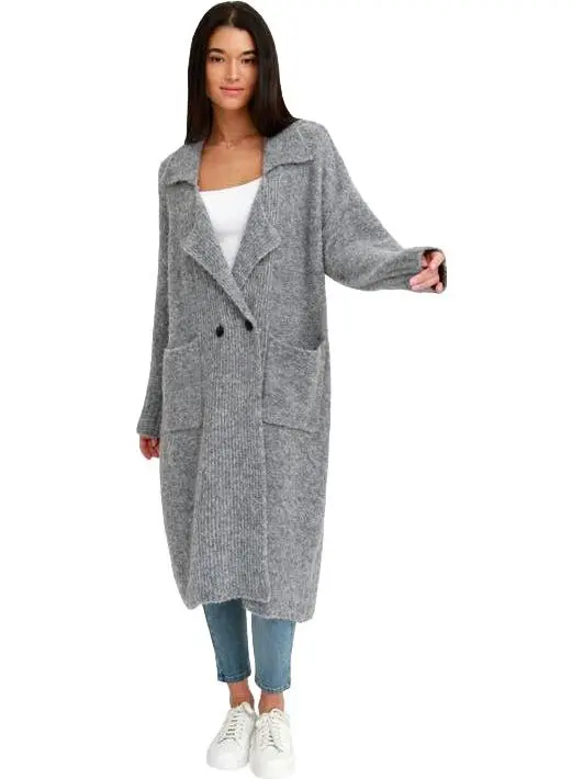 BELLE & BLOOM Born To Run Sweater Coat - Grey