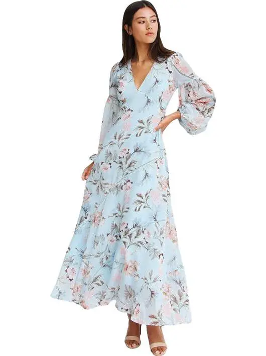 BELLE & BLOOM In Your Dreams Maxi Dress - Light Blue
