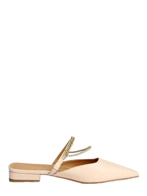 BELLE & BLOOM On The Go Leather Flat - Beige