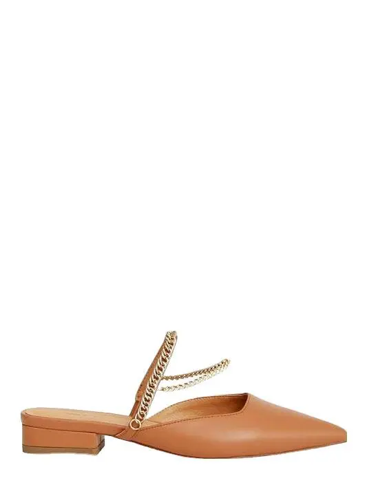 BELLE & BLOOM On The Go Leather Flat - Camel