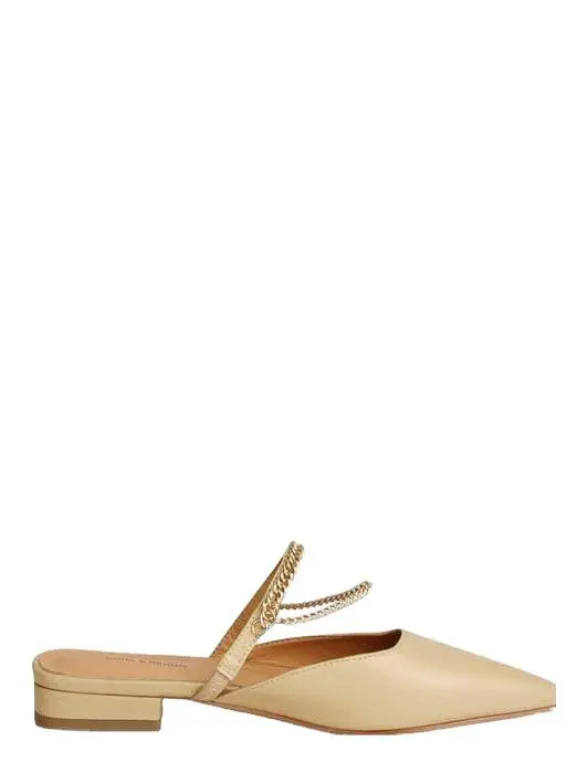 BELLE & BLOOM On The Go Leather Flat - Sand