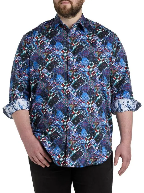 Robert Graham Big & Tall Chaney Sport Shirt - Multi
