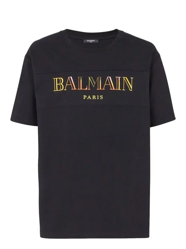 Balmain Vintage Embroidered T-shirt - Black