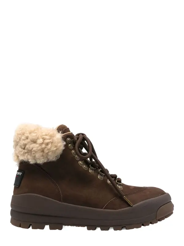 Polo Ralph Lauren Shearling-trim Hiking Boots - Brown