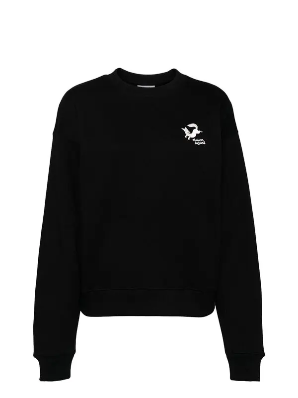Maison Kitsuné Embroidered Sweatshirt - Black